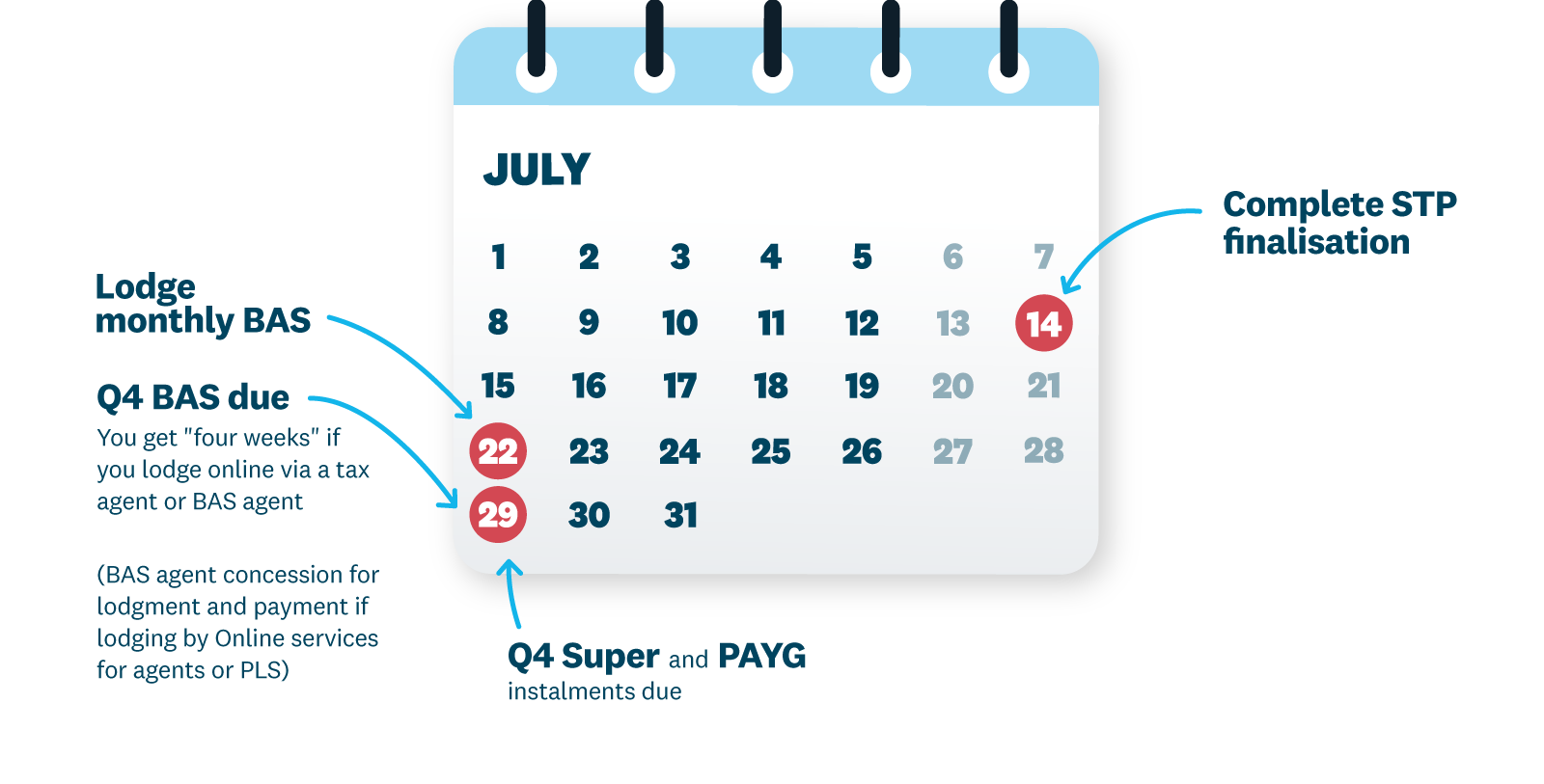 End of Financial Year Resources Calendar | Xero AU