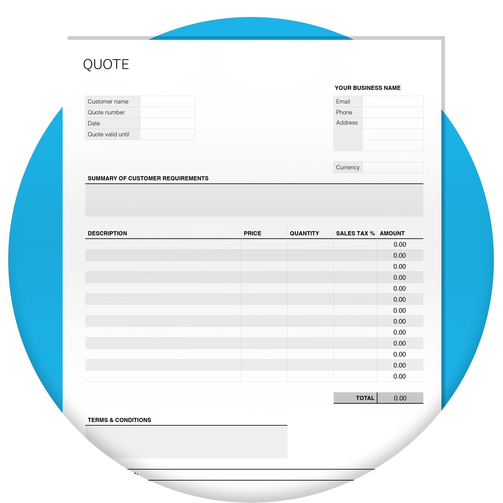 Free Quote Template Xero Free Quote Template Xero