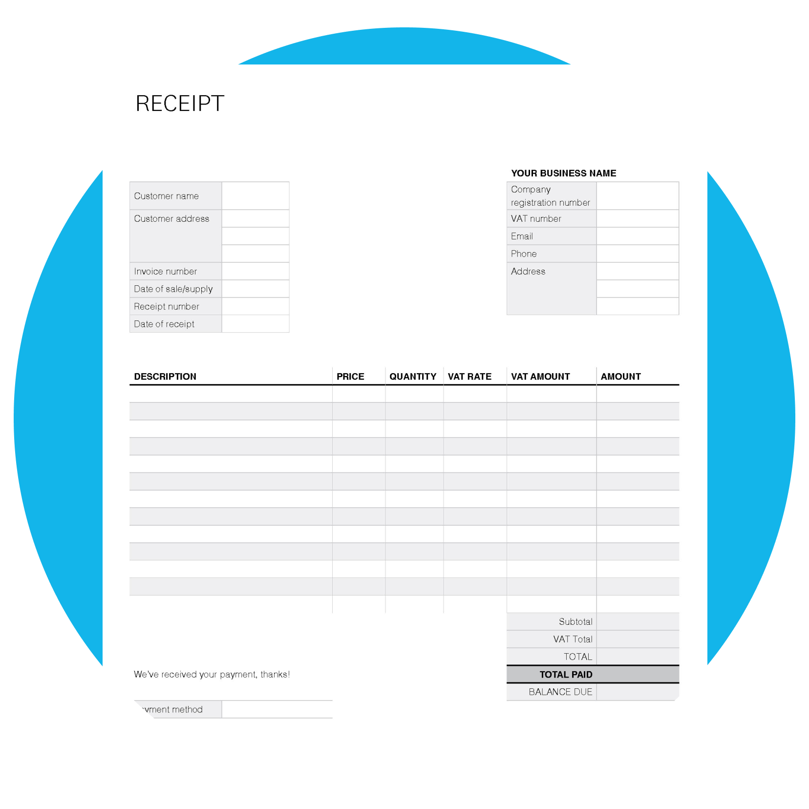 Receipt Template 2 Minimal Invoice Template Design For Business