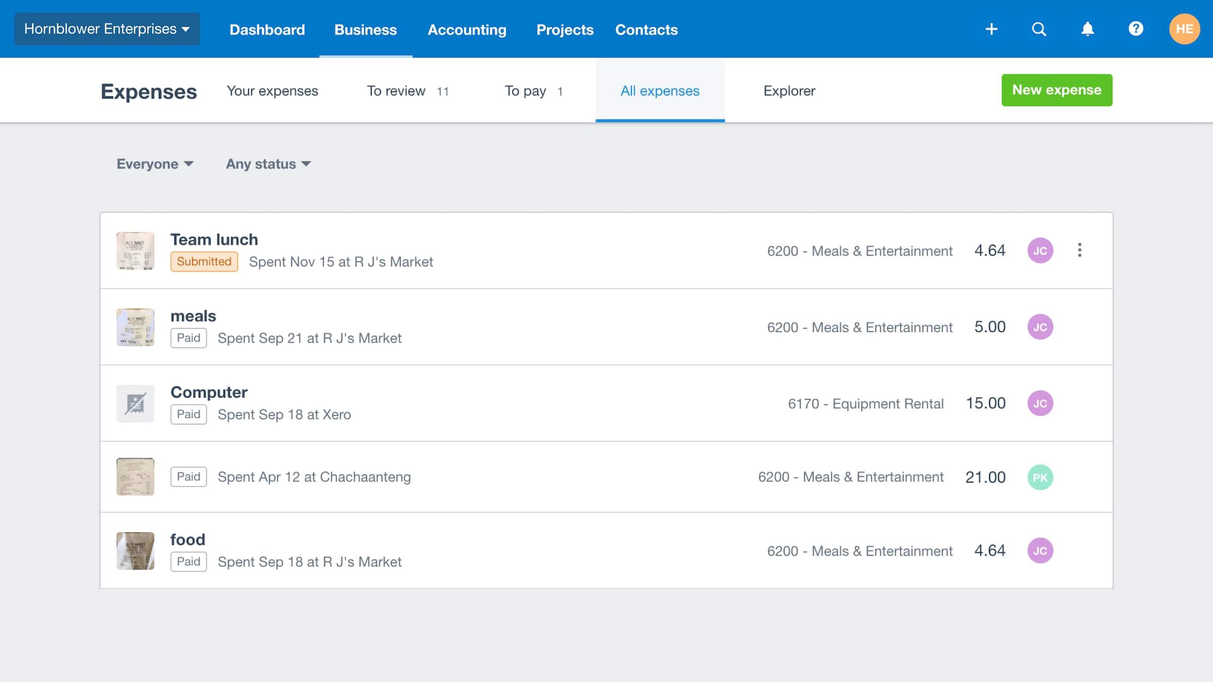 Track and Manage Expense Claims | Xero UK
